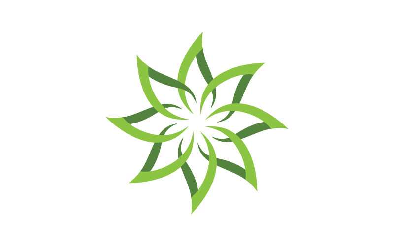 Healthy life tree leaf concept logo design template v.27