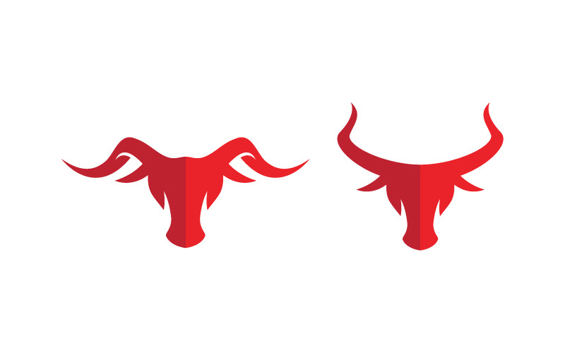 Taurus Horn Logo vector icon illustration design template v.6