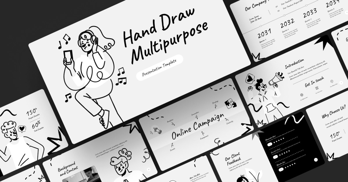 Hand Draw Multipurpose PowerPoint Presentation