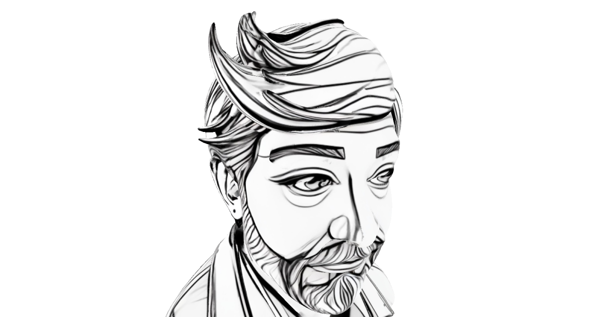 Friendly Swoop Gentleman Bust Free 3D Print Model