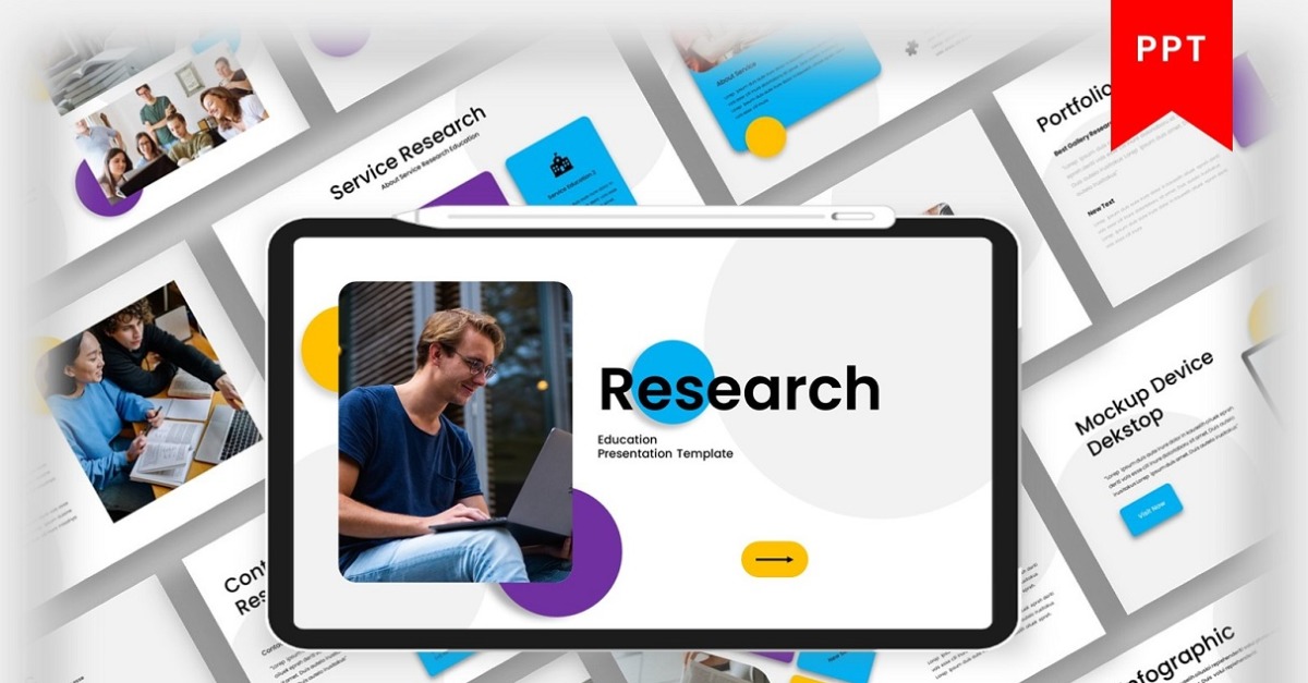 Ricerca – Modello di PowerPoint per l'istruzione