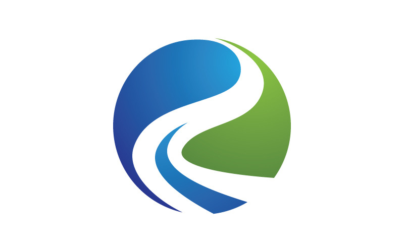 Designvorlage für Fluss-Logo-Symbole, Version 4