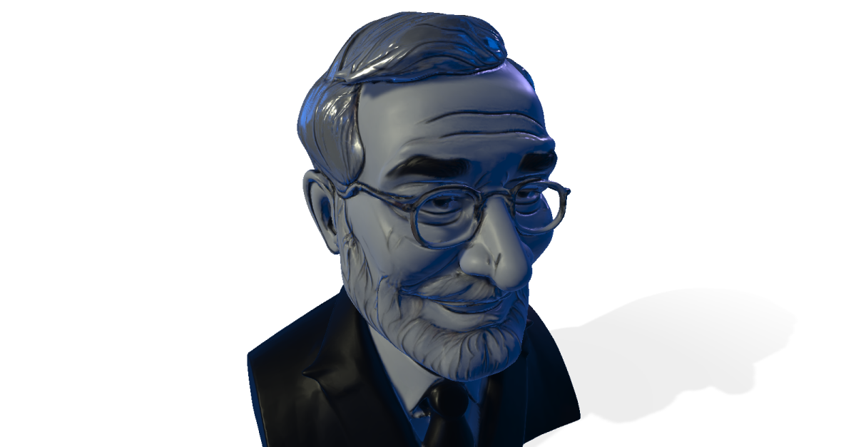 Wise Gentleman Bust Free 3D Model #508639 - TemplateMonster