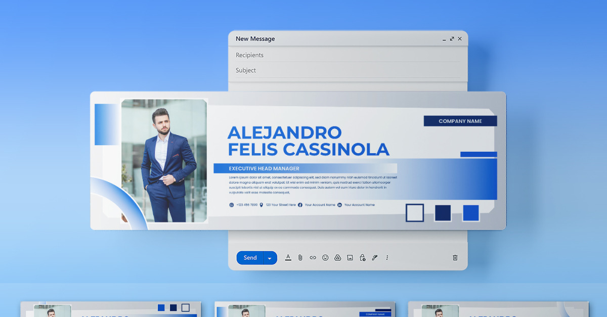 Modern Email Header Template 345 #508838 - TemplateMonster