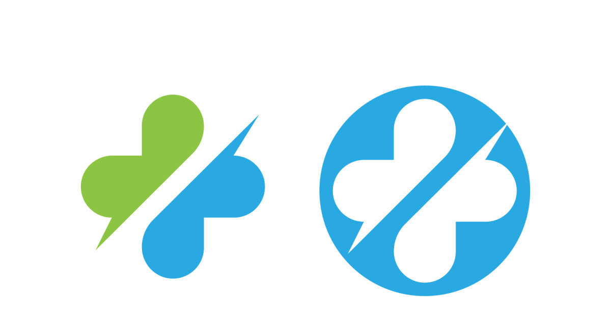 Sağlıklı tıbbi simge vektör Logo illüstrasyon tasarımı v.6