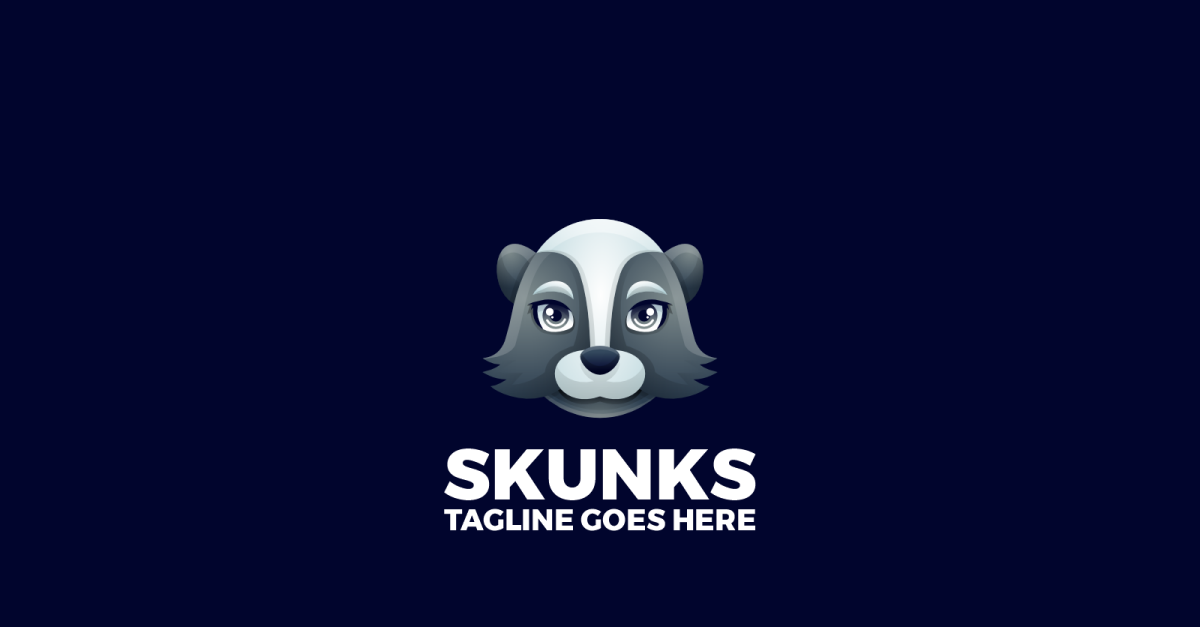 Skunks Gradient Colorful Logo #509295 - TemplateMonster