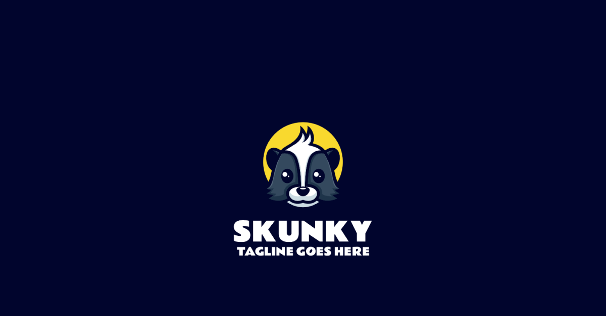 Skunky Simple Mascot Logo #509272 - TemplateMonster