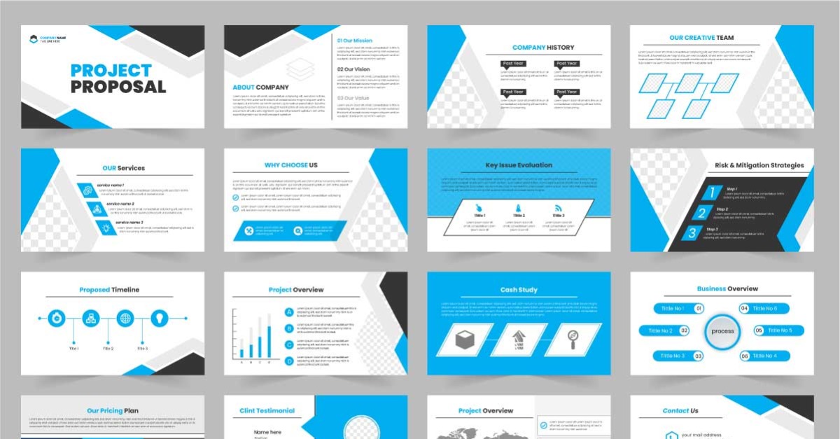 Professional Project Proposal Presentation Template for impactful and persuasive business pitches