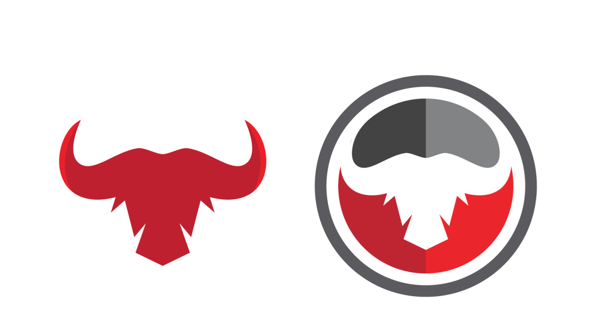 Taurus Horn Logo vector icon illustration design template v.16