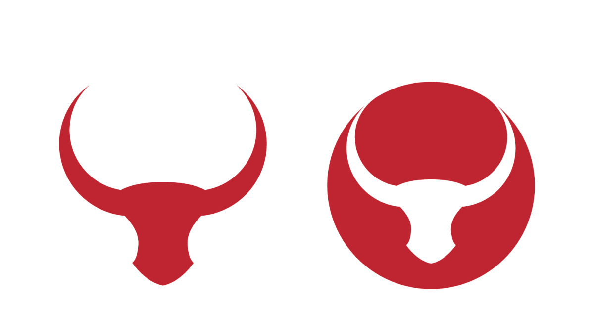 Taurus Horn Logo vector icon illustration design template v.21