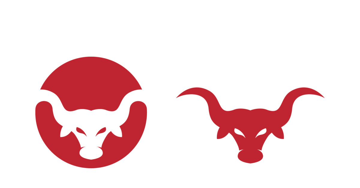 Taurus Horn Logo vector icon illustration design template v.22