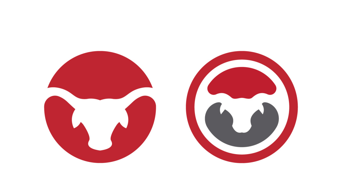 Taurus Horn Logo vector icon illustration design template v.23