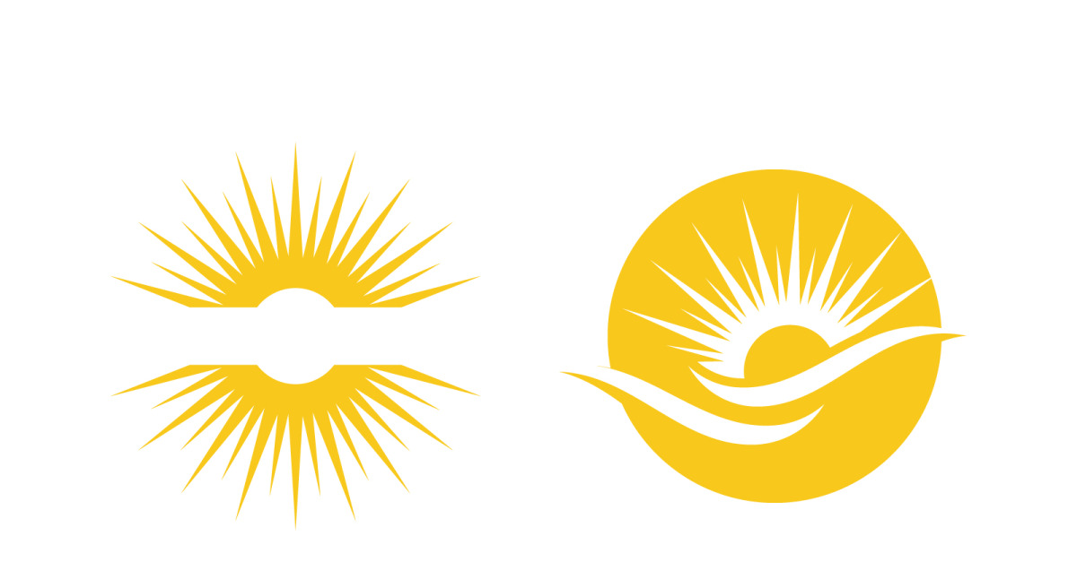 Sun Light Ray Logo Vector illustration Icon Template v.10