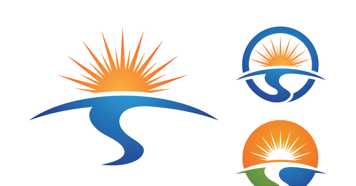 Sun Light Ray Logo Vector illustration Icon Template v.12