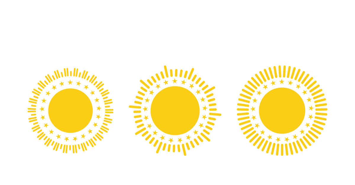 Sun Light Ray Logo Vector illustration Icon Template v.23