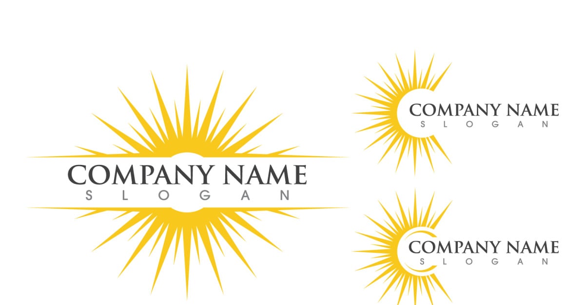 Sun Light Ray Logo Vector illustration Icon Template v.24