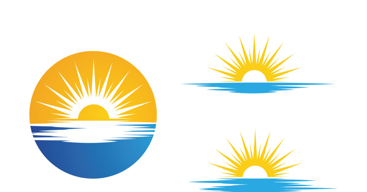 Sun Light Ray Logo Vector illustration Icon Template v.3