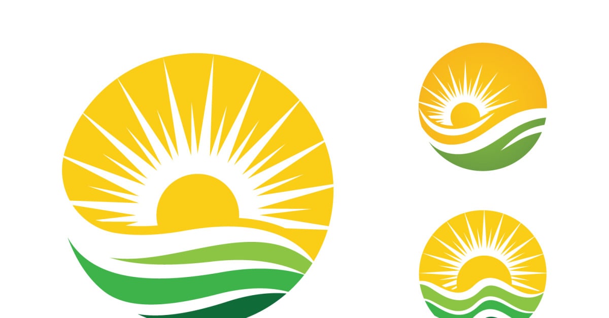 Sun Light Ray Logo Vector illustration Icon Template v.4