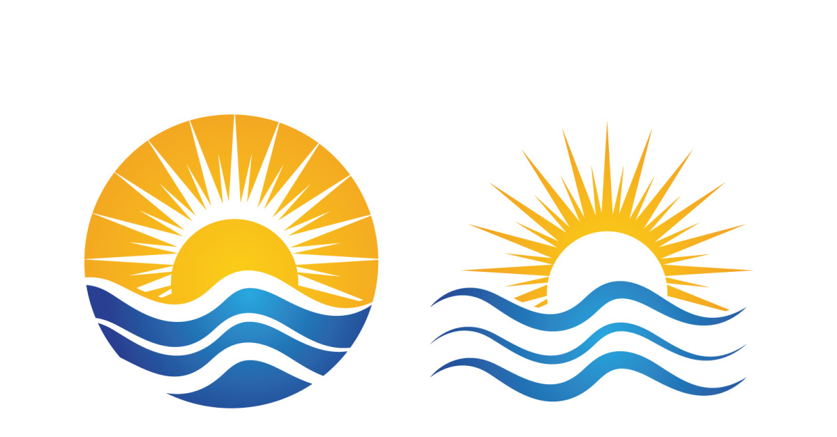 Sun Light Ray Logo Vector illustration Icon Template v.7