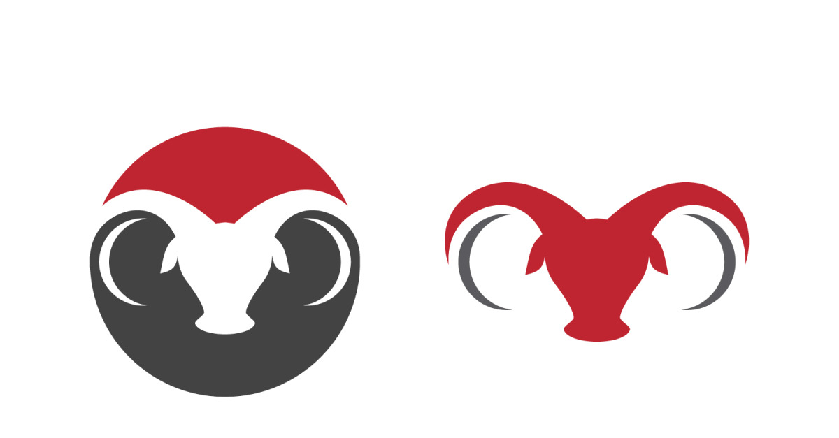 Taurus Horn Logo vector icon illustration design template v.31