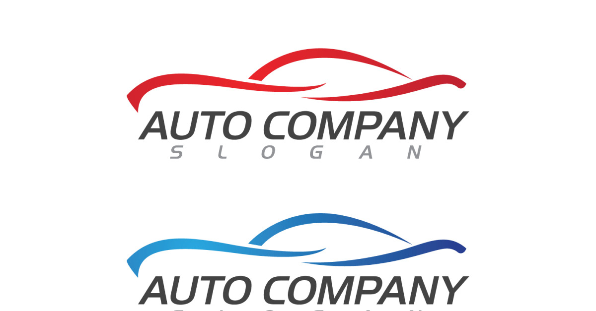 Rennauto-Logo-Vorlage, Vektorillustration v.14