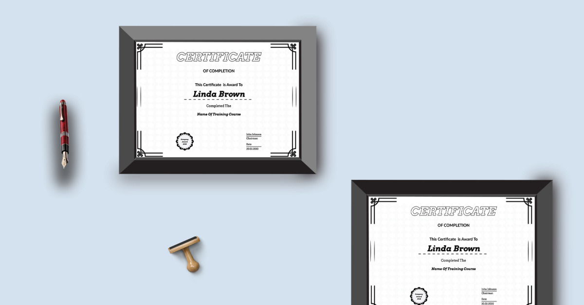 Mind Blowing Certificate Template #510574 - TemplateMonster