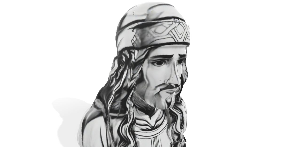 Serene Robed Figure Bust 3D Model #510633 - TemplateMonster