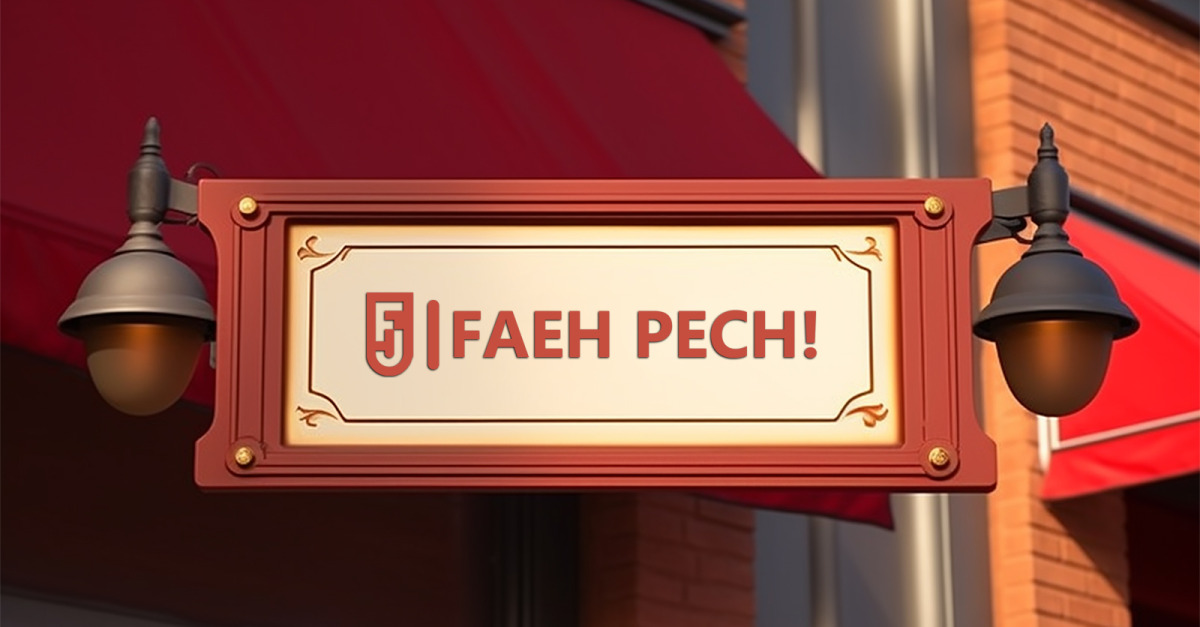 Store front sign board mockup #510721 - TemplateMonster