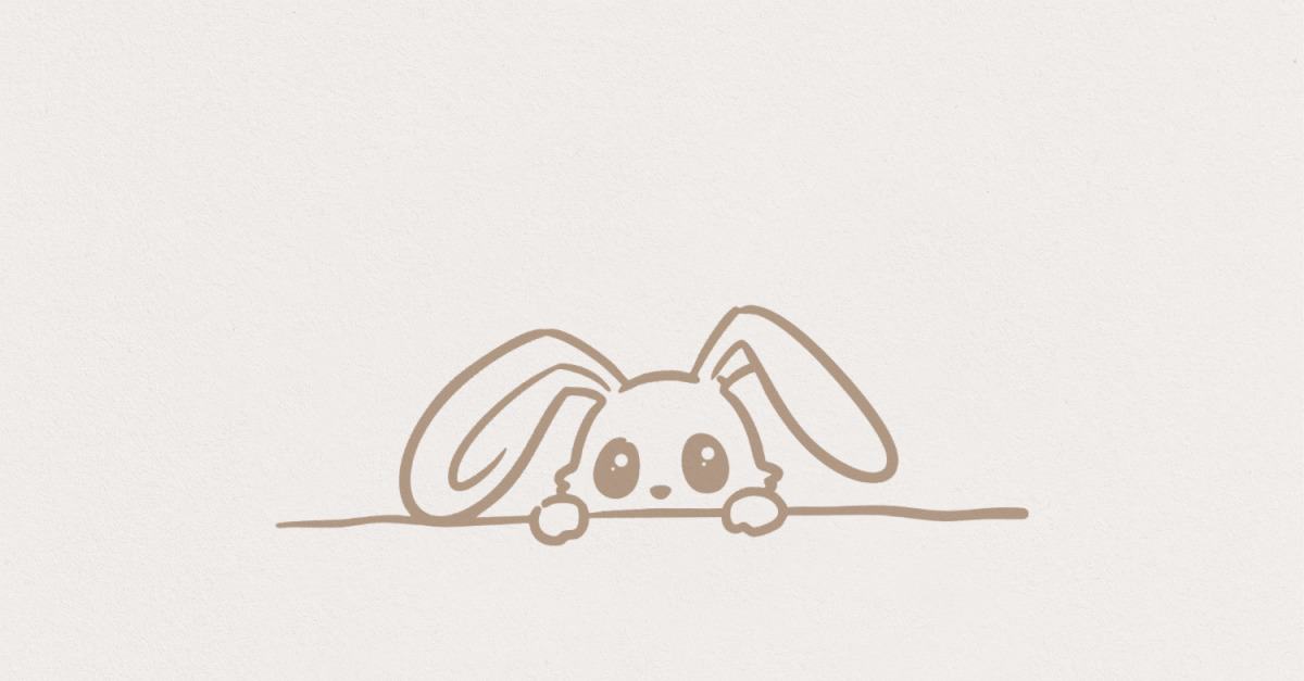 Peeking Cute Rabbit png, PNG Digital Download, Printable Template, png ...