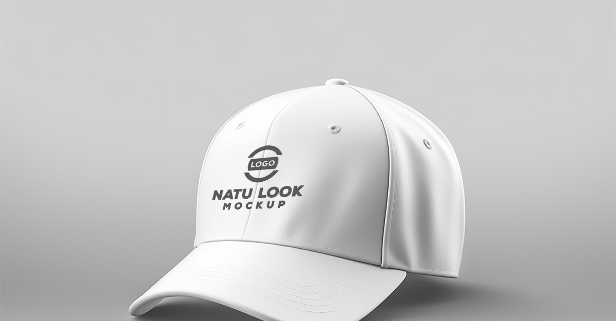 White cap mockup | Sport cap mockup #512151 - TemplateMonster