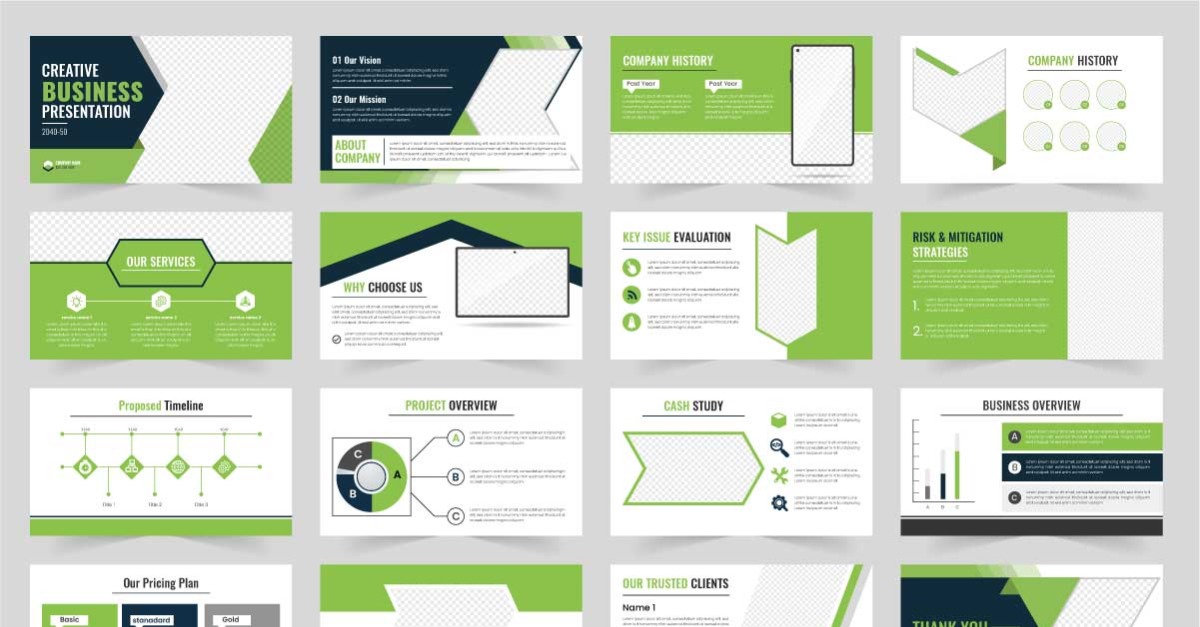 Template presentation slides background design.