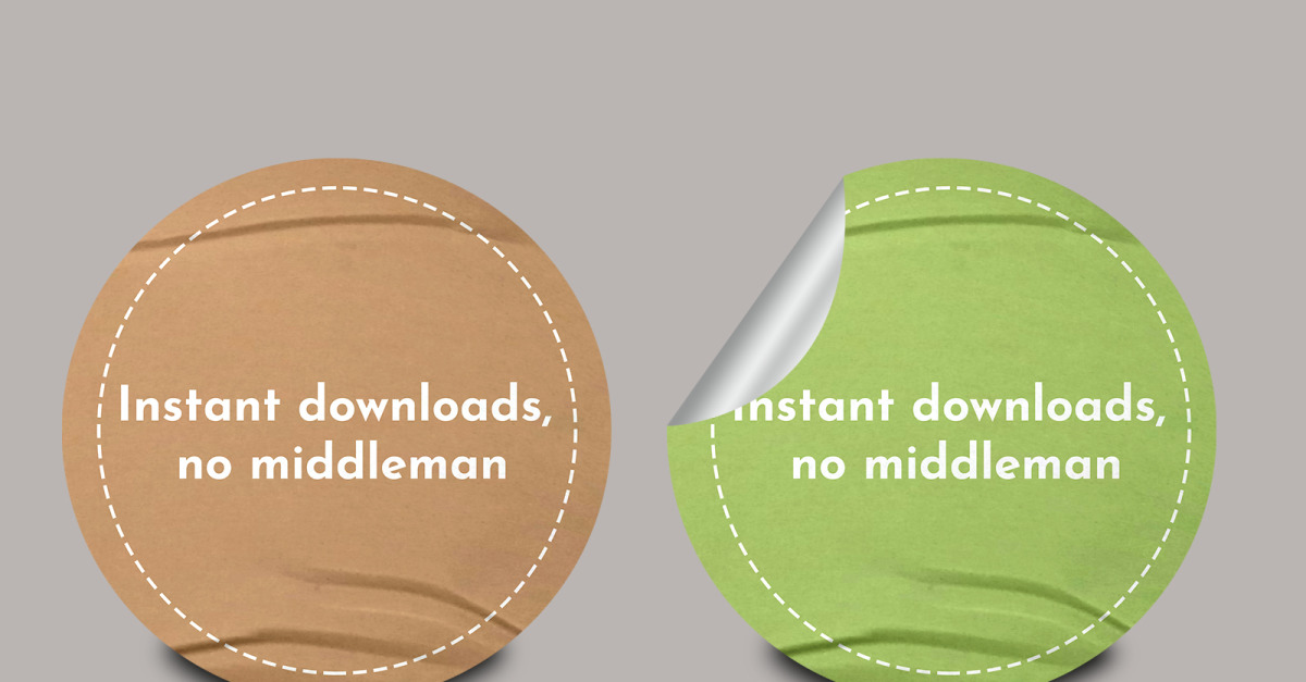 Sticker Mockup PSD Template Design 27 - TemplateMonster