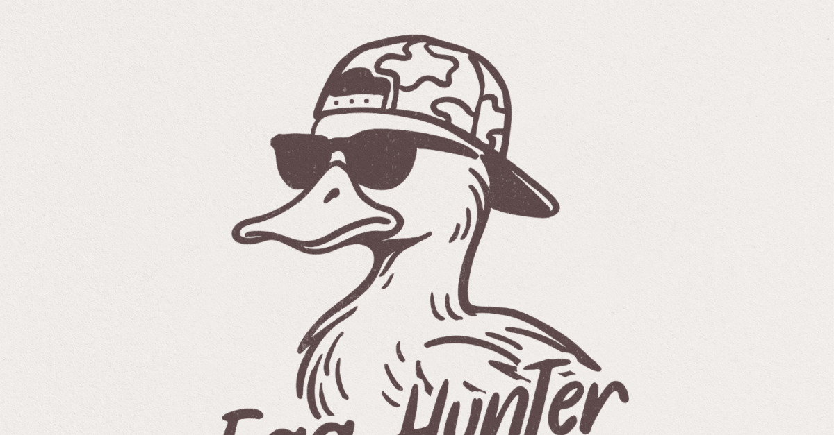 Egg Hunter PNG, Duck Backwards Hat, Kids Easter PNG, Boys Easter PNG ...