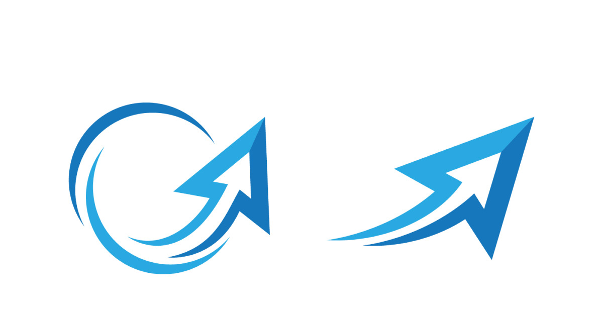 Strzałka biznesowa prędkość wzrostu ikona ilustracja projekt v.18