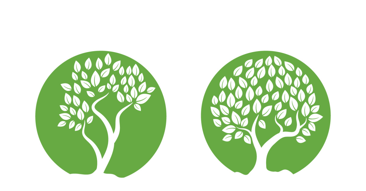 Family tree vector icon logo illustration design v.1