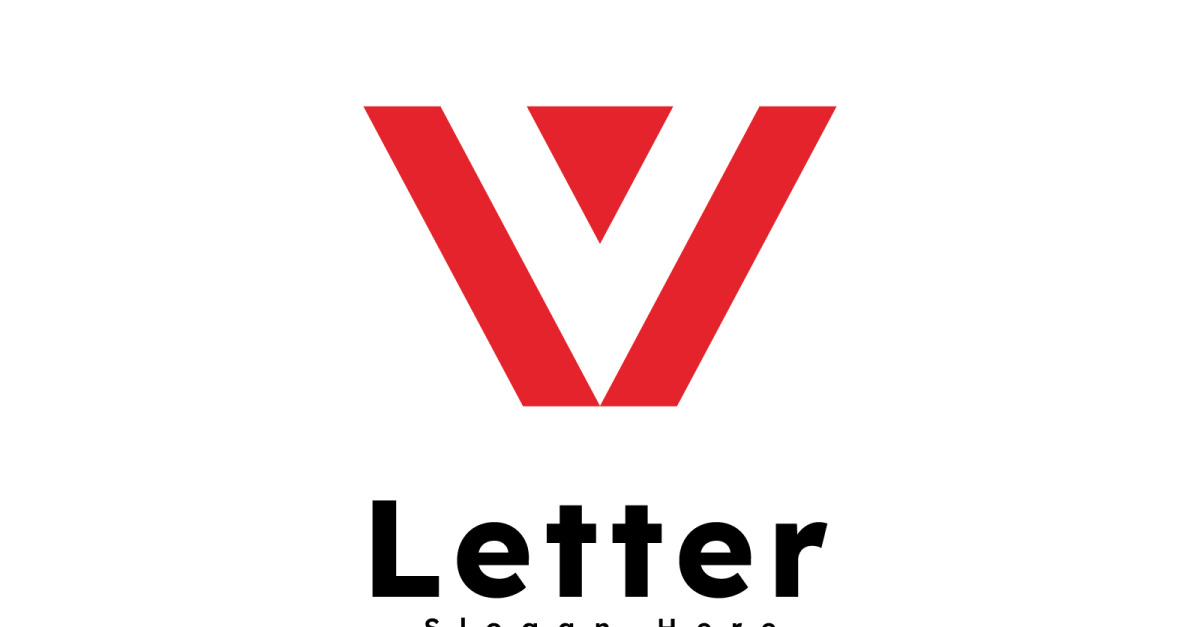 Modèle de logo d'entreprise avec lettre V, icône vectorielle V0