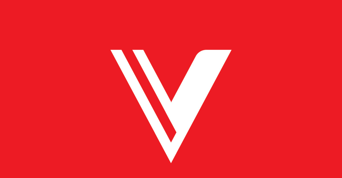 Modèle de logo d'entreprise avec lettre V, icône vectorielle V12