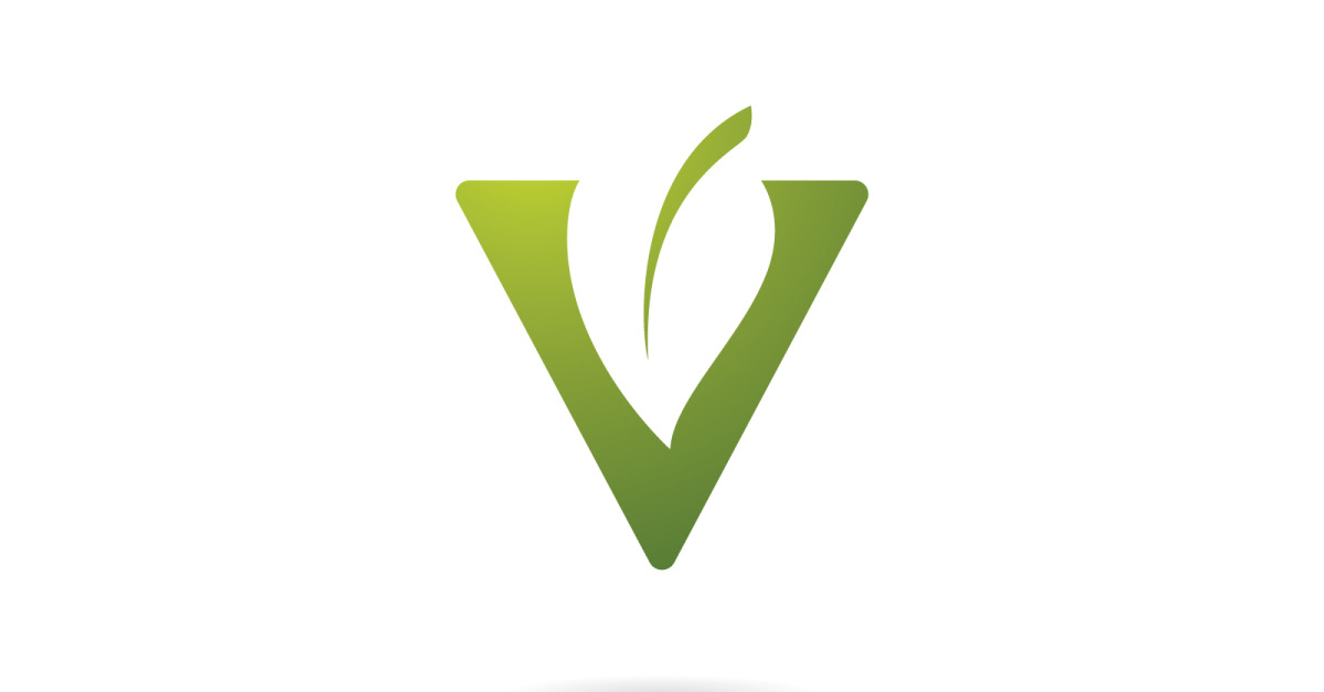Modèle de logo d'entreprise avec lettre V, icône vectorielle V8