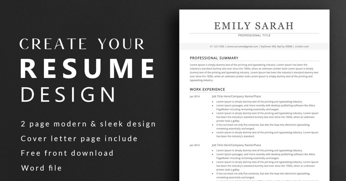 ATS Resume Template Design #513655 - TemplateMonster