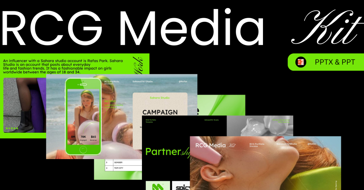 Kit de medios PPTX de Rafas RCG. #513616 - TemplateMonster