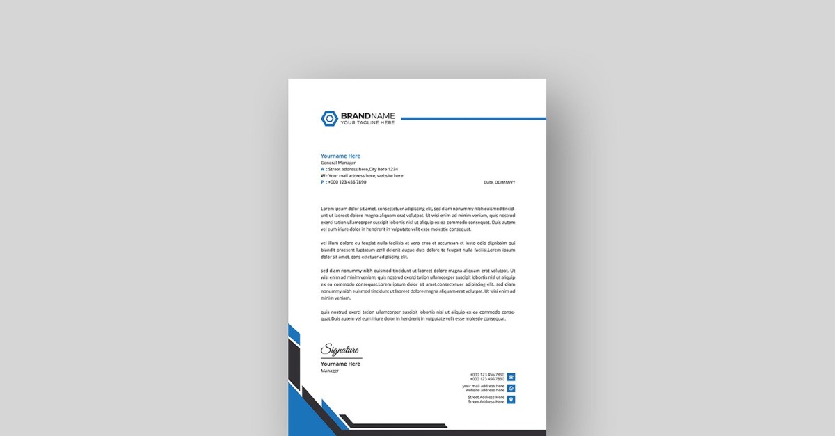 Professional Corporate Brand Stationary Identity And Official Business ...