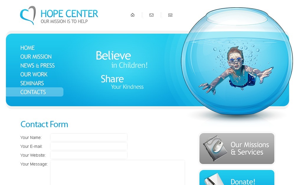 Modèle de site Web de charité gratuit - TemplateMonster