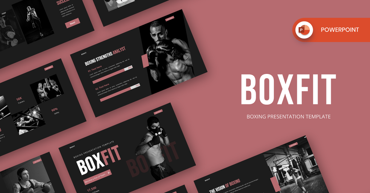 Boxfit - Boxing PowerPoint Template #514027 - TemplateMonster