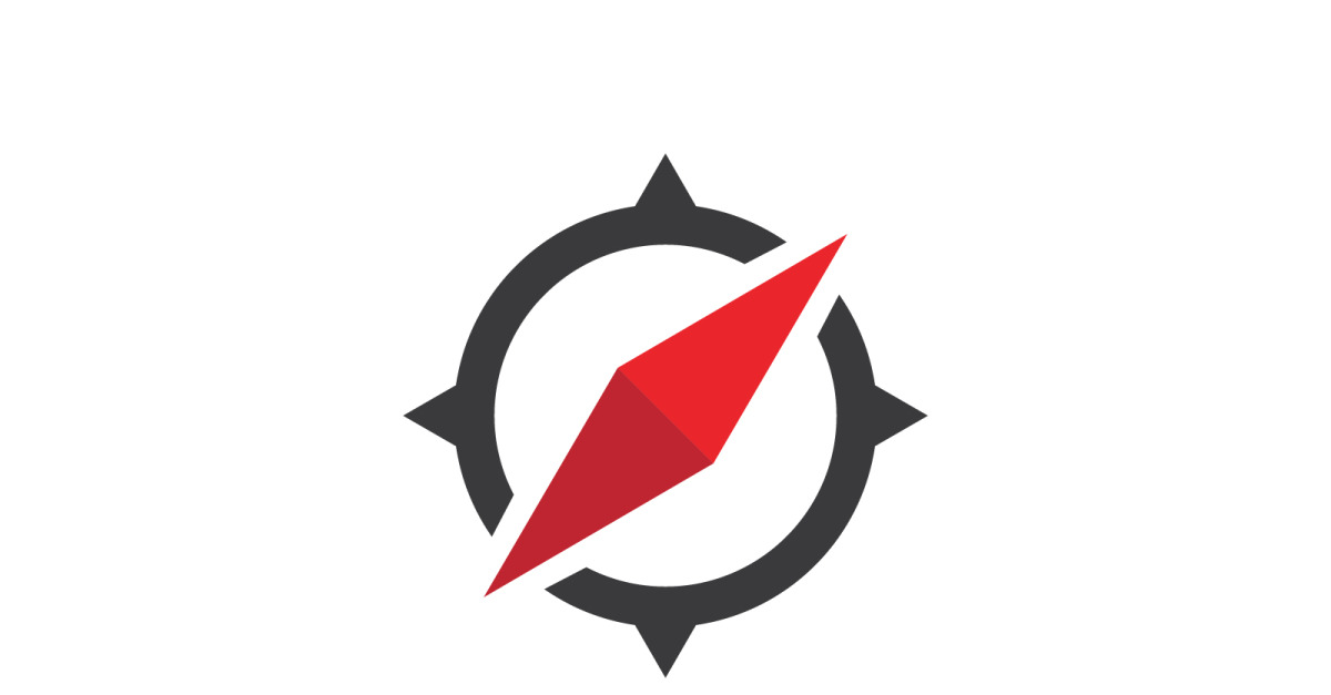 Modern Compass Logo vector illustration design v.4