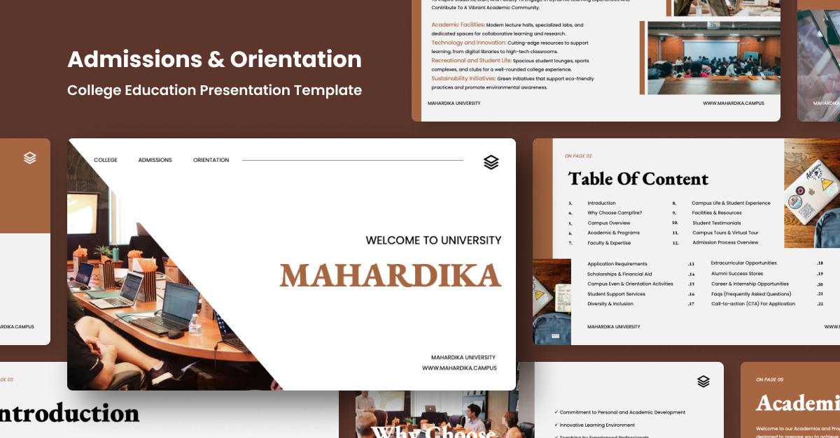 College Admissions Orientation PowerPoint Presentation