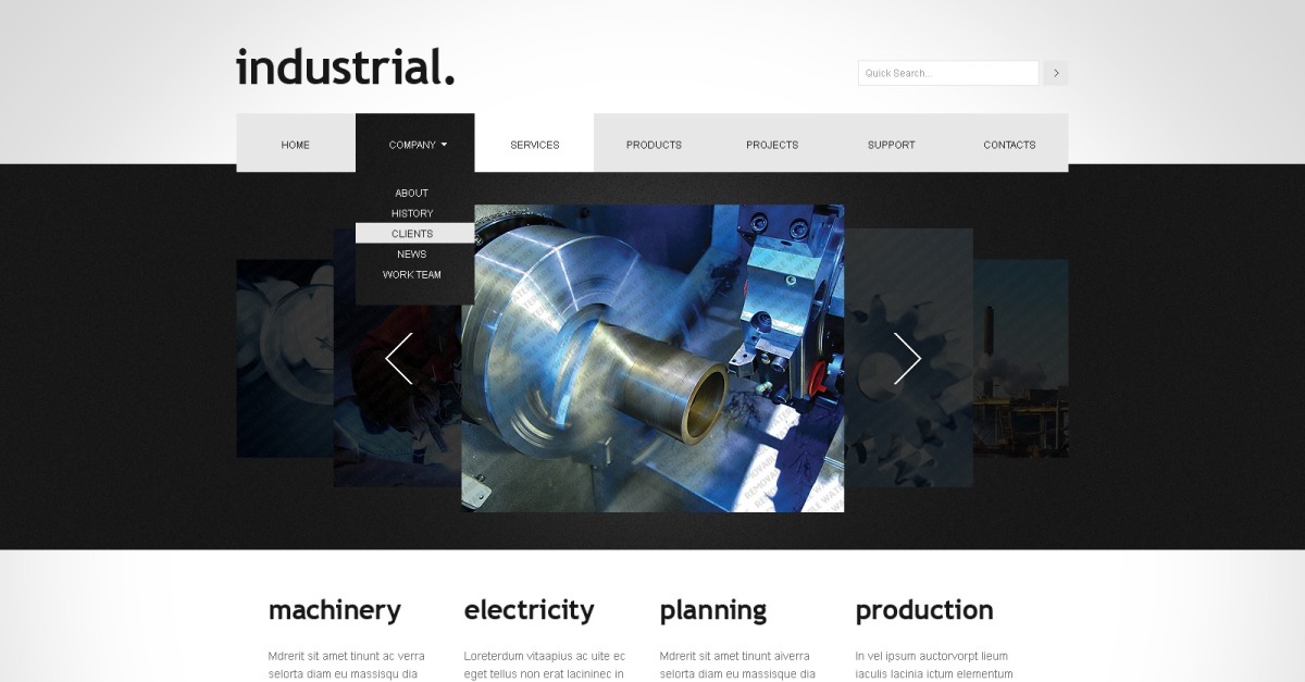 Modèle de site Web de modèles d'animation JavaScript gratuit
