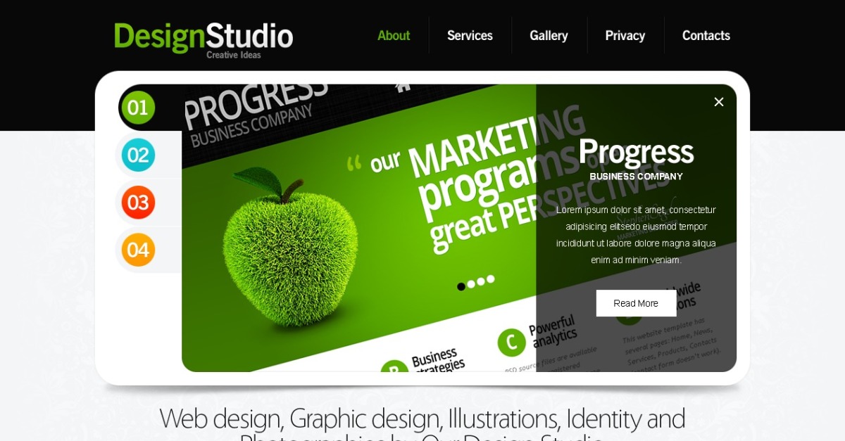 Plantilla de sitio web gratuita - jQuery Slider Website Template