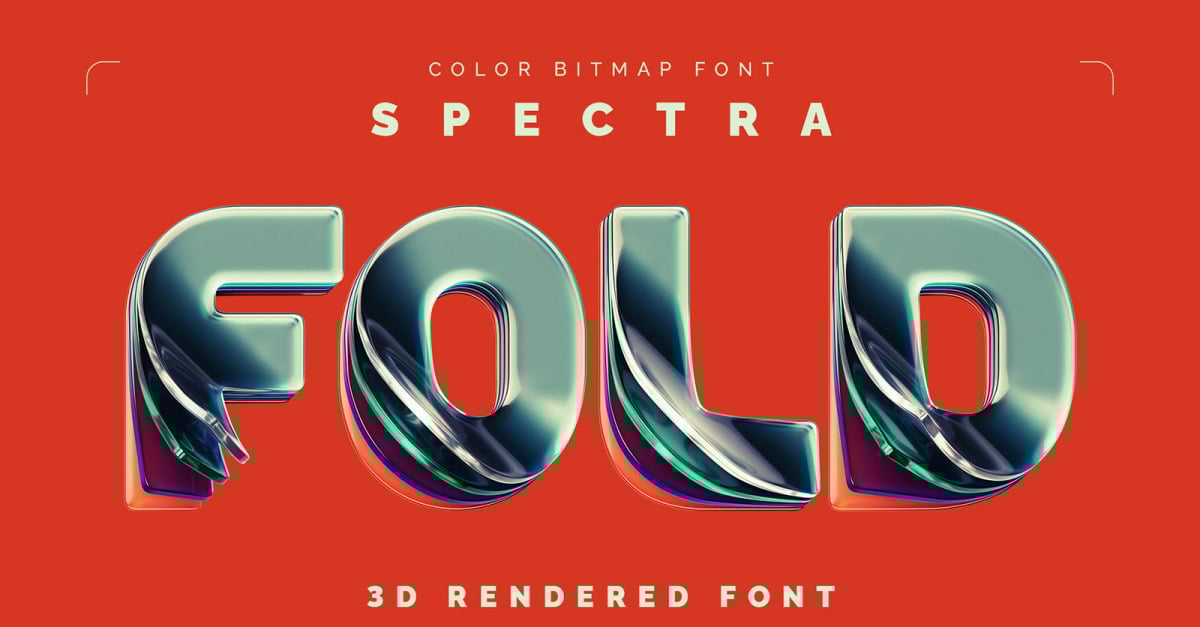 Spectra Fold - Color Bitmap Font #515935 - TemplateMonster