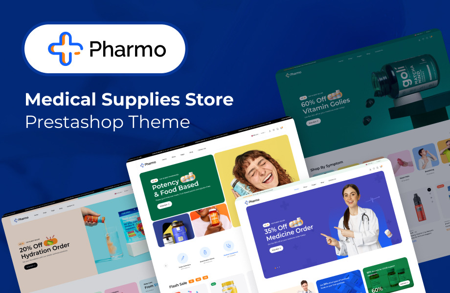 Ps Pharmo Elementor - Tema de Prestashop para tienda de suministros médicos