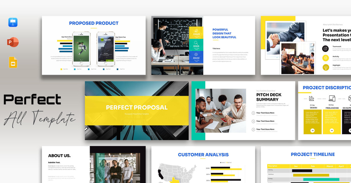 Modèle de présentation PowerPoint de proposition parfaite